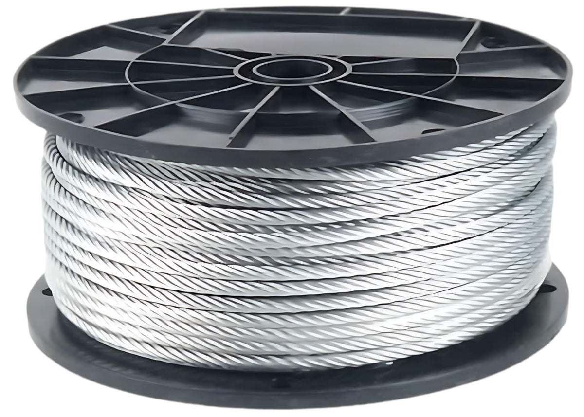 T-316 Grade 7 x 19 Stainless Steel Cable Wire Rope 1/4"- 250 ft