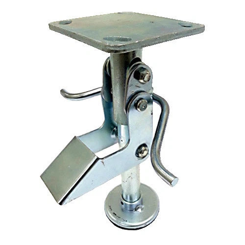 8" Floor Locks Brake with Non-Slip Rubber Foot for 8" x 2" Casters - 1